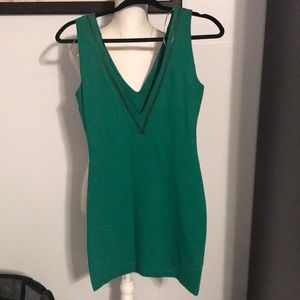 Zara | Dresses | Zara Green Dress With Zipper Back | Poshmark